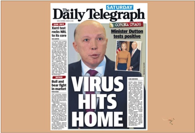 ร.มว.กิจการภายในประเทศ Peter Dutton เข้าโรงพยาบาลหลังติดเชื้อไวรัส ...